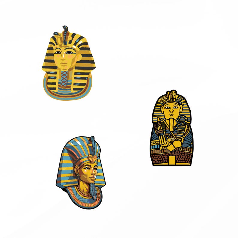 Pharaoh Svg Bundle, Egyptian Clipart for Cricut, Pharaoh Vector ...