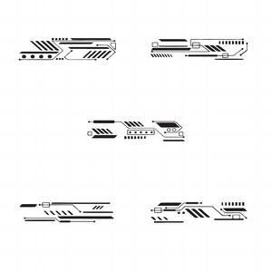 Cyber Futuristic Technology Svg Bundle, Tech Cyber Clipart for Cricut ...