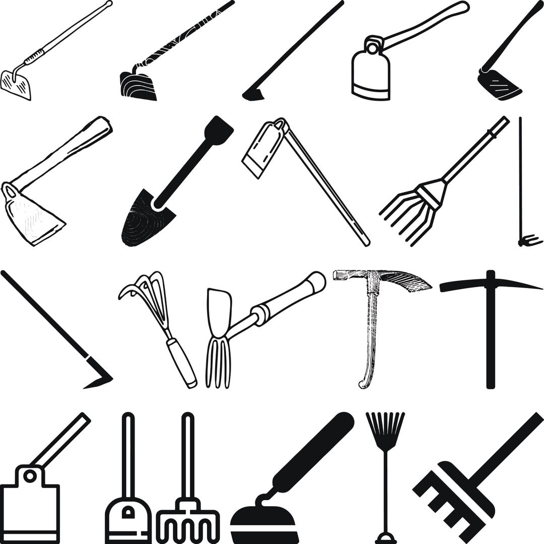 Garden Tools Svg Bundle, Garden Tools Clipart for Cricut, Garden Tools ...