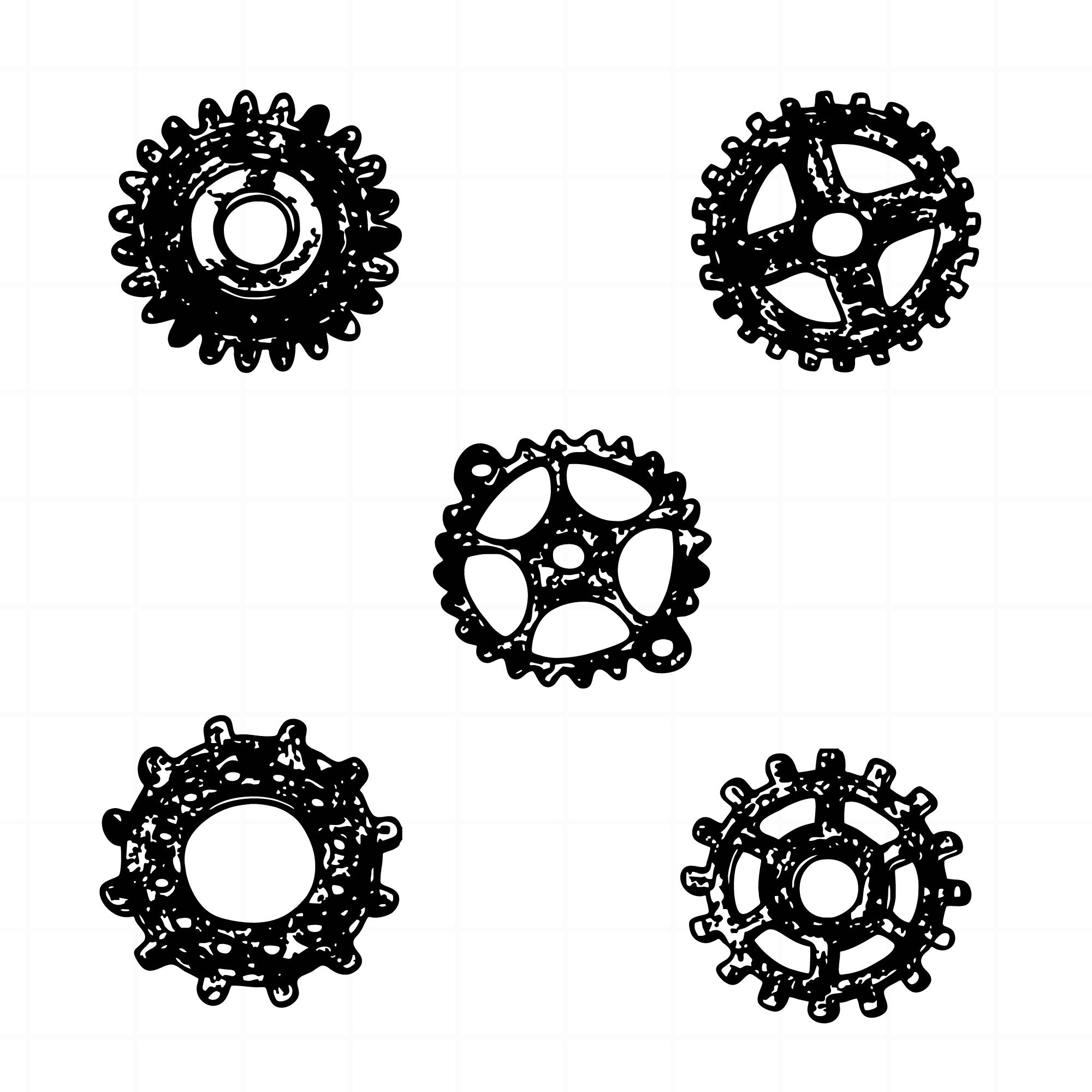 Steampunk Svg Bundle, Gear Clipart for Cricut, Steampunk Silhouette ...