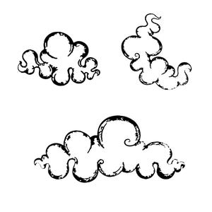 Clouds Svg Bundle, Weather Cloud Clipart, Cloud Vector, Clouds Decal ...