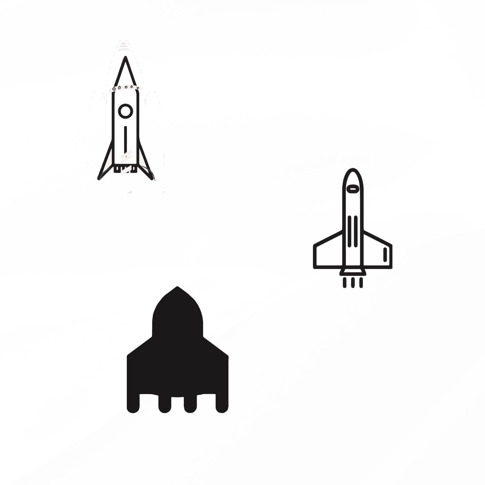 Rocket Svg Bundle, Rocket Clipart for Cricut, Spaceship Vector, Space ...