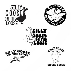Goose Svg Bundle, Silly Goose Clipart for Cricut, Silly Goose Vector ...