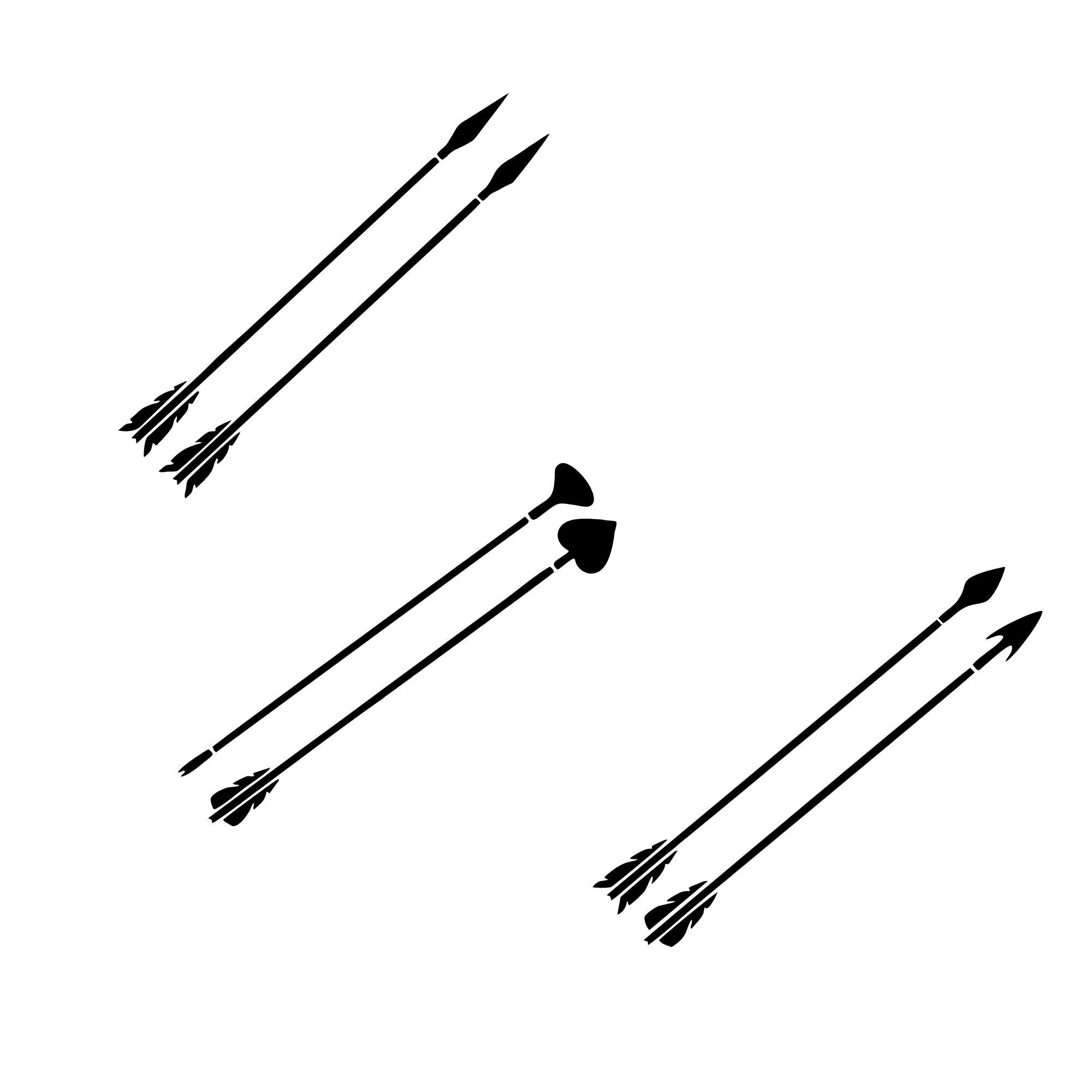 Archery Svg Bundle, Bow and Arrow Clipart, Target Vector, Archery Decal ...