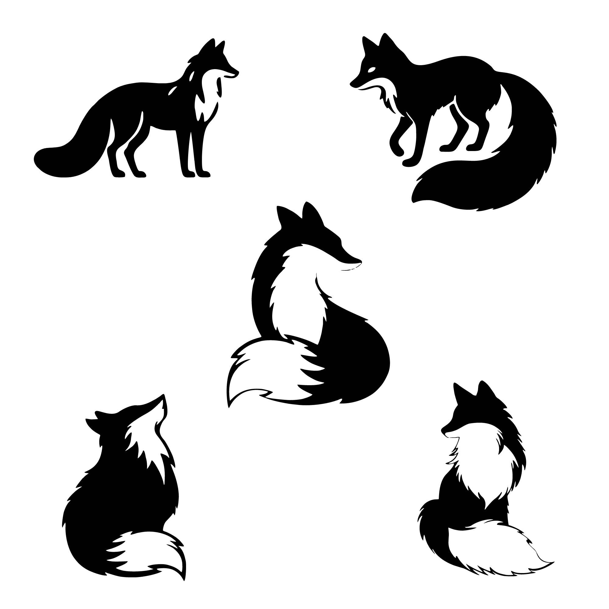Fox Svg Bundle, Fox Clipart for Cricut, Woodland Fox Silhouette, Fox ...