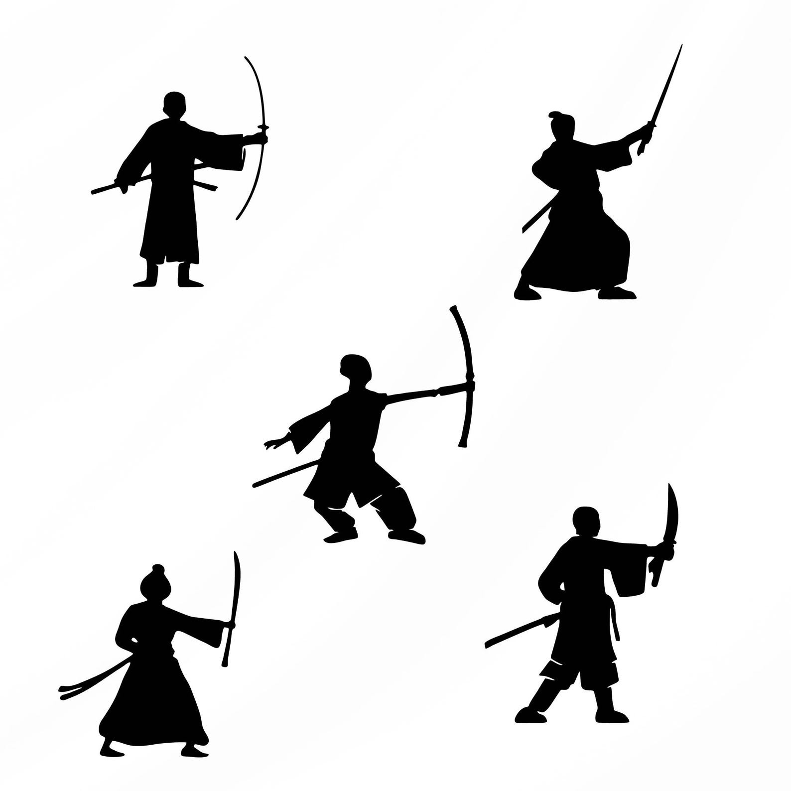 Samurai Svg Bundle, Samurai Clipart for Cricut, Samurai Warrior ...