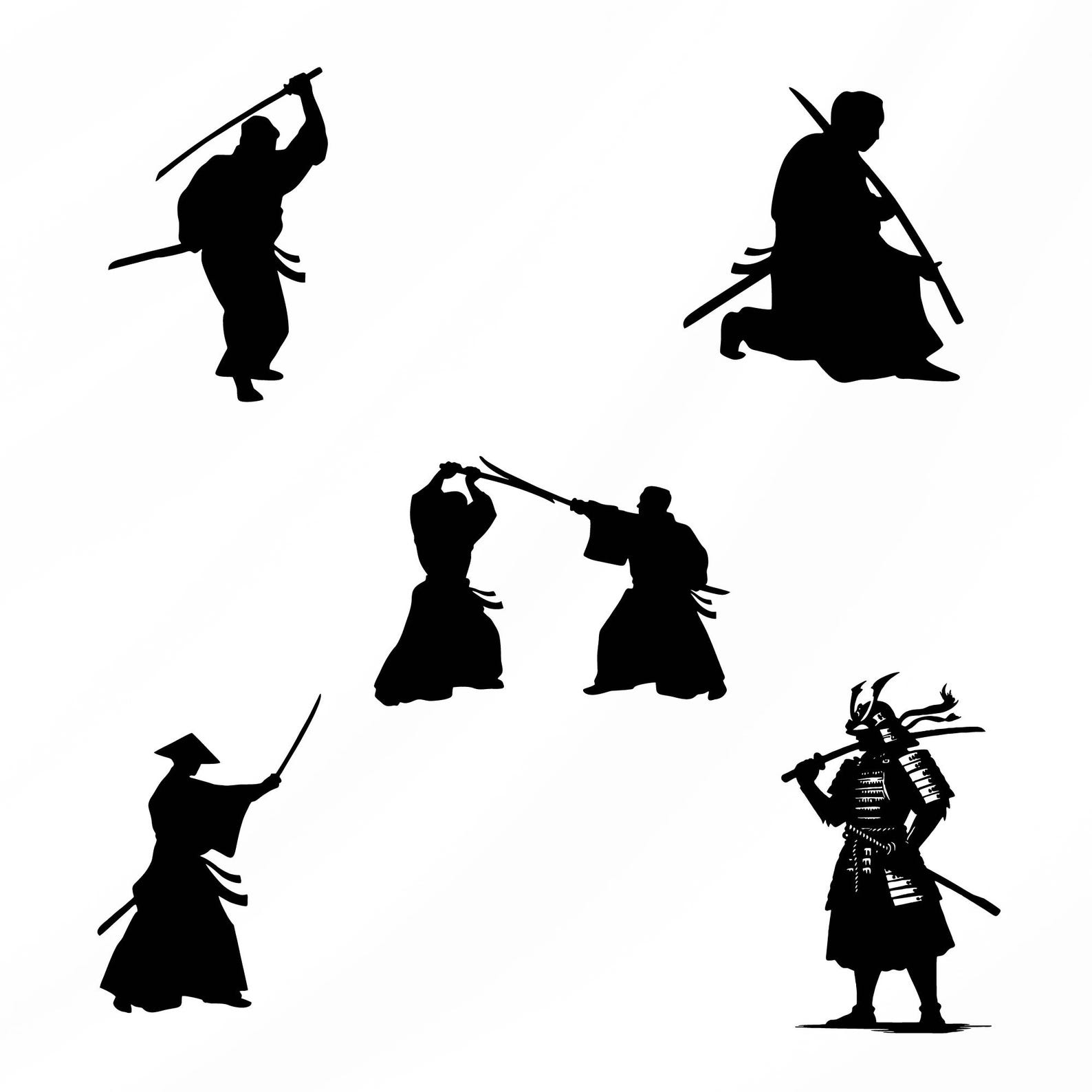 Samurai Svg Bundle, Samurai Clipart for Cricut, Samurai Warrior ...