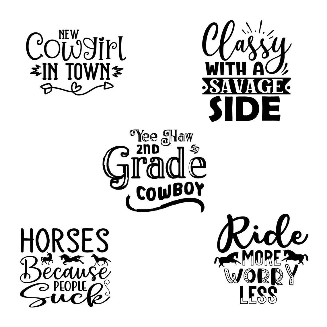 Western Svg Bundle, Western Clipart for Cricut, Western Quotes ...