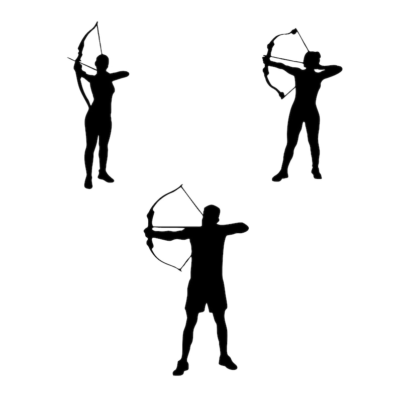 Archery Svg Bundle, Bow and Arrow Clipart, Target Vector, Archery Decal ...