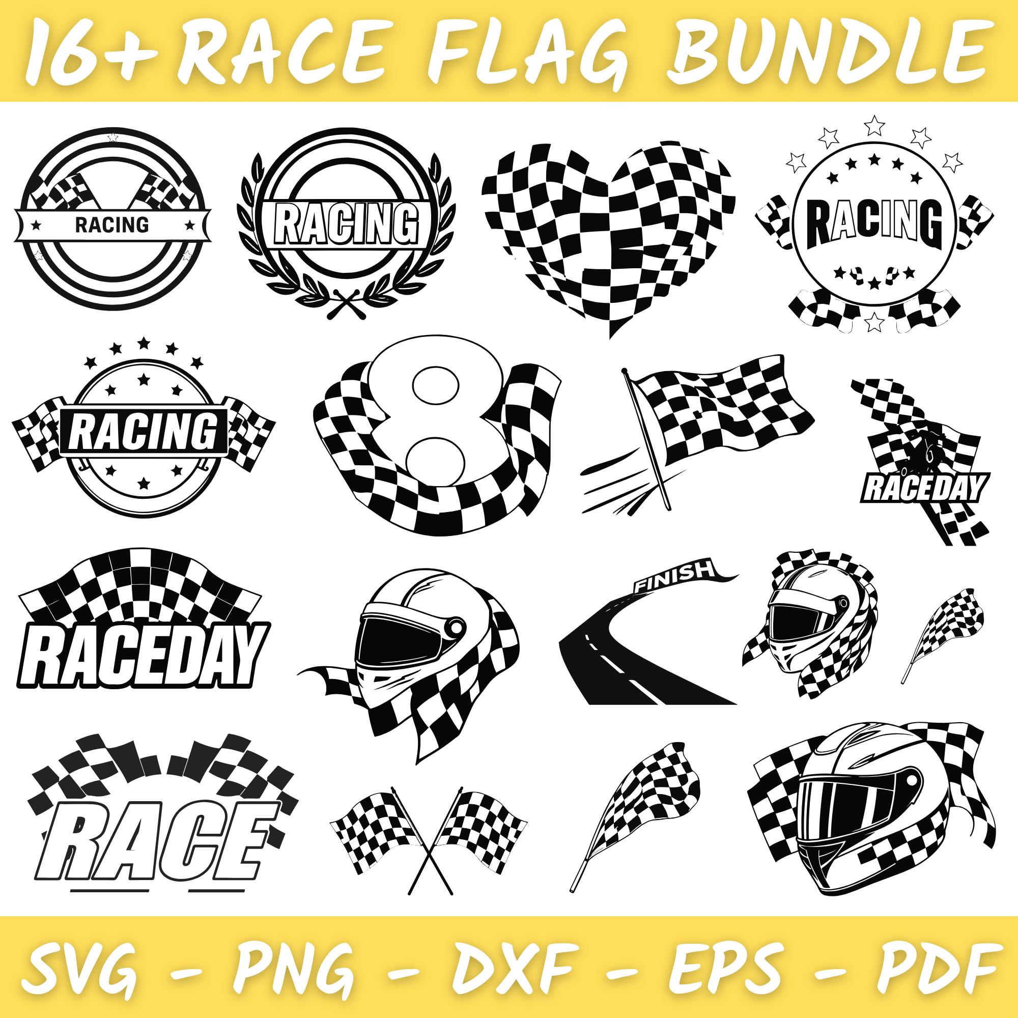 Race Flag SVG Bundle, Race Flag PNG Bundle, Race Flag SVG Cut Files for ...