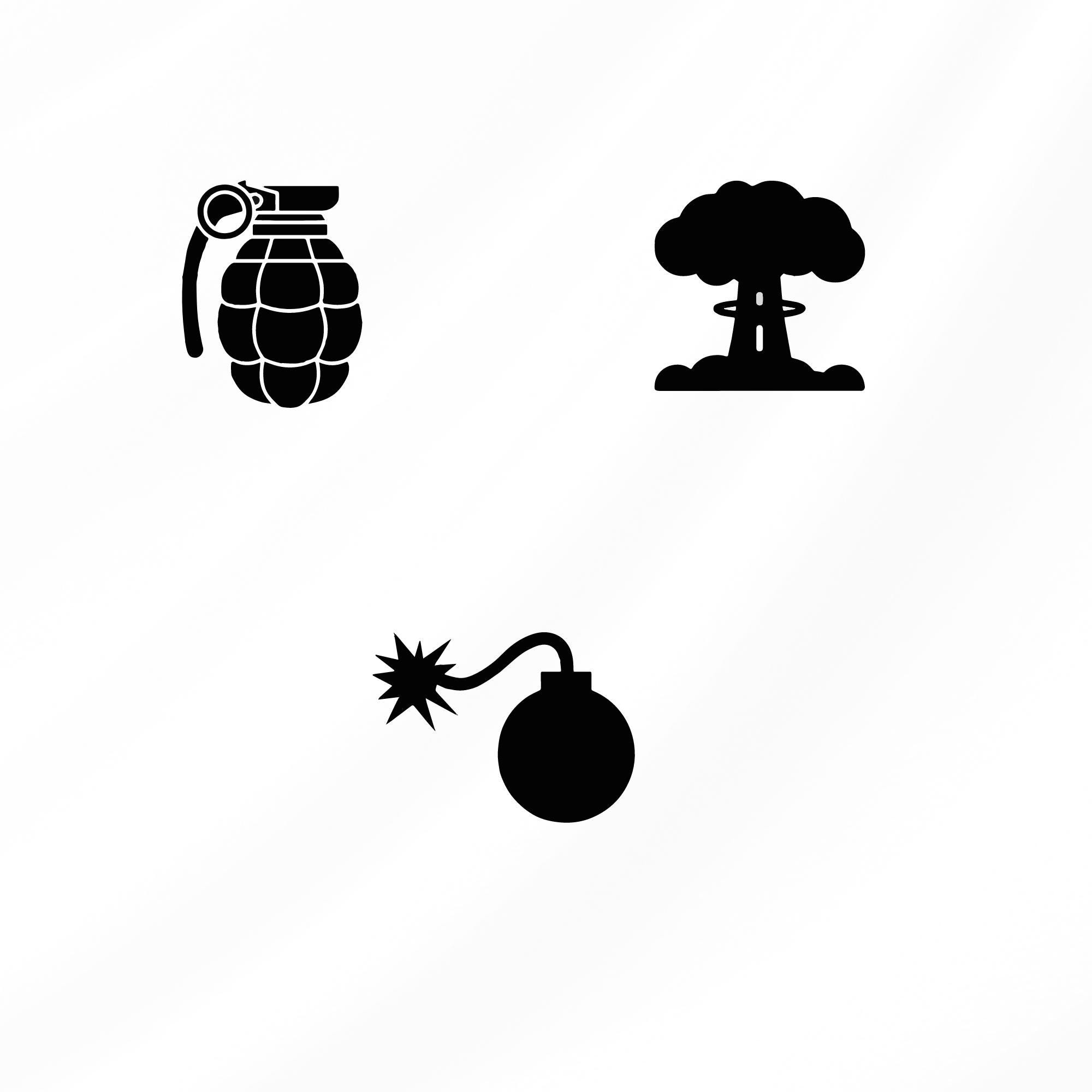 Bomb Svg Bundle, Explosion Clipart for Cricut, Bomb Silhouette, Bomb ...