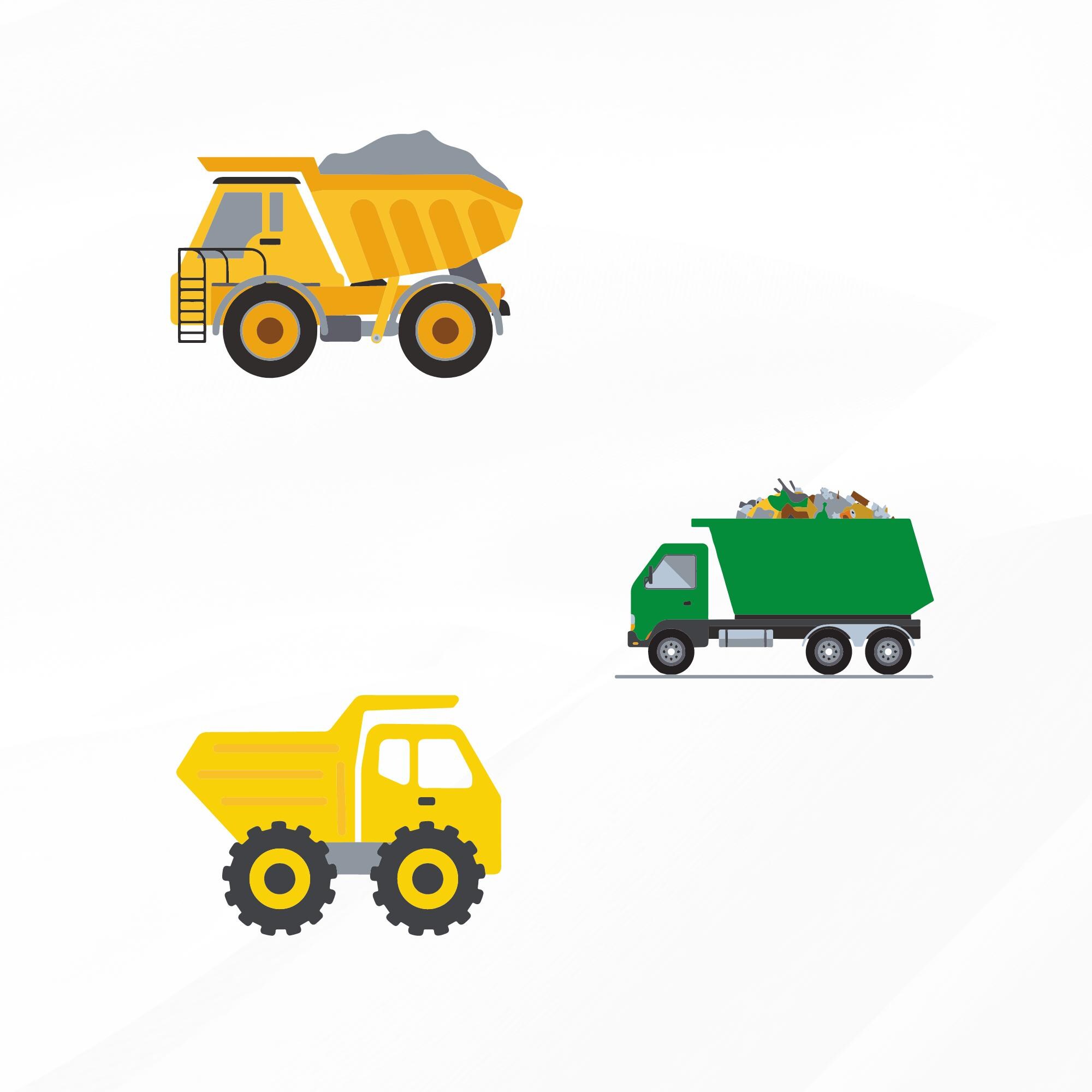 Load Truck Svg Bundle, Construction Vehicle for Cricut, Load Truck ...