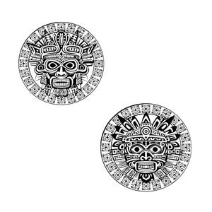 Aztec Svg Bundle, Aztec Clipart, Intricate Aztec Vector, Ancient Tribal ...