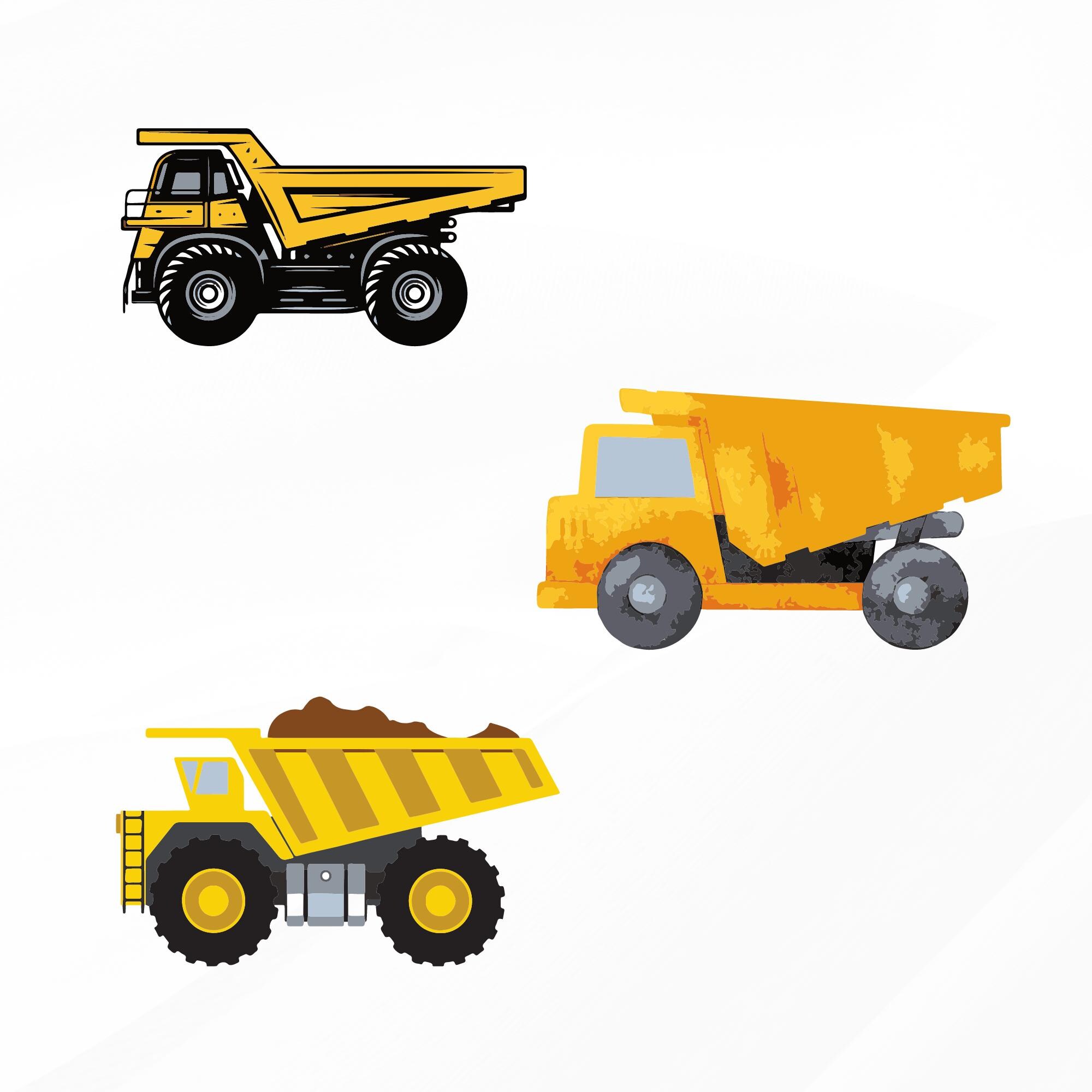 Load Truck Svg Bundle, Construction Vehicle for Cricut, Load Truck ...