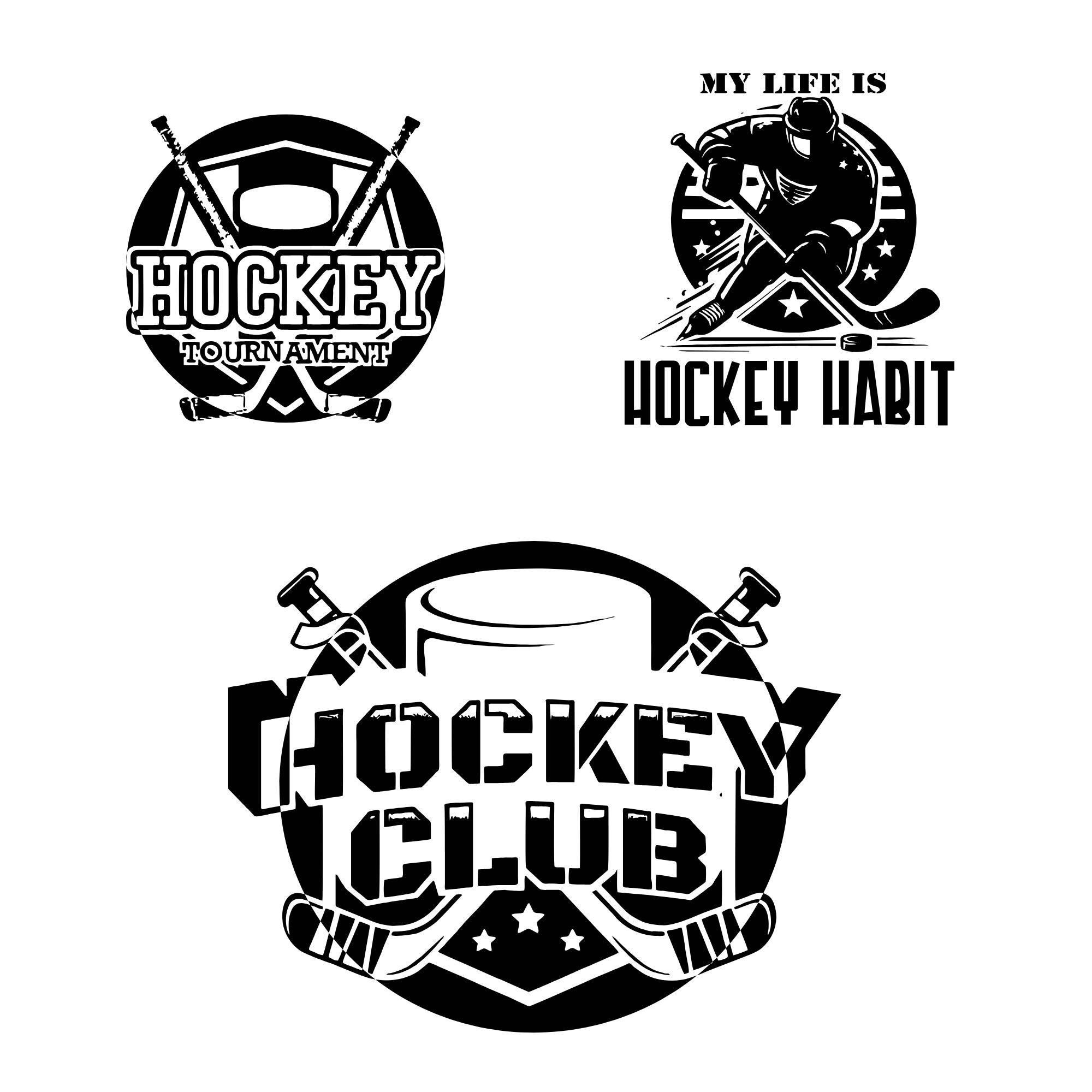 Ice Hockey Svg Bundle, Hockey Clipart for Cricut, Ice Hockey Vector ...