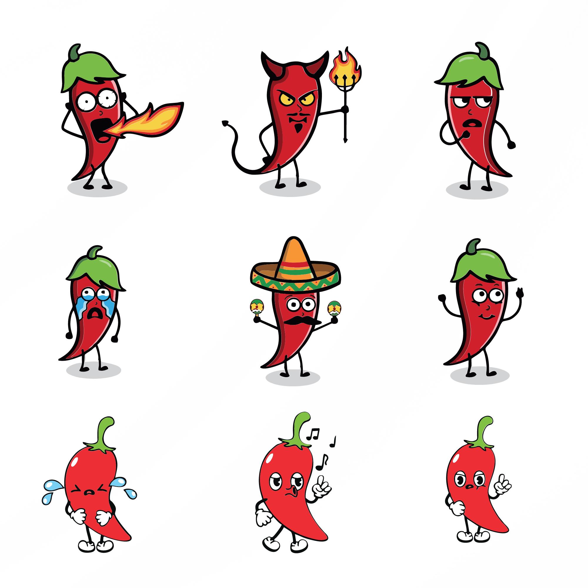 Chili Svg Bundle, Funny Hot Chili Clipart for Cricut, Chili Paper ...