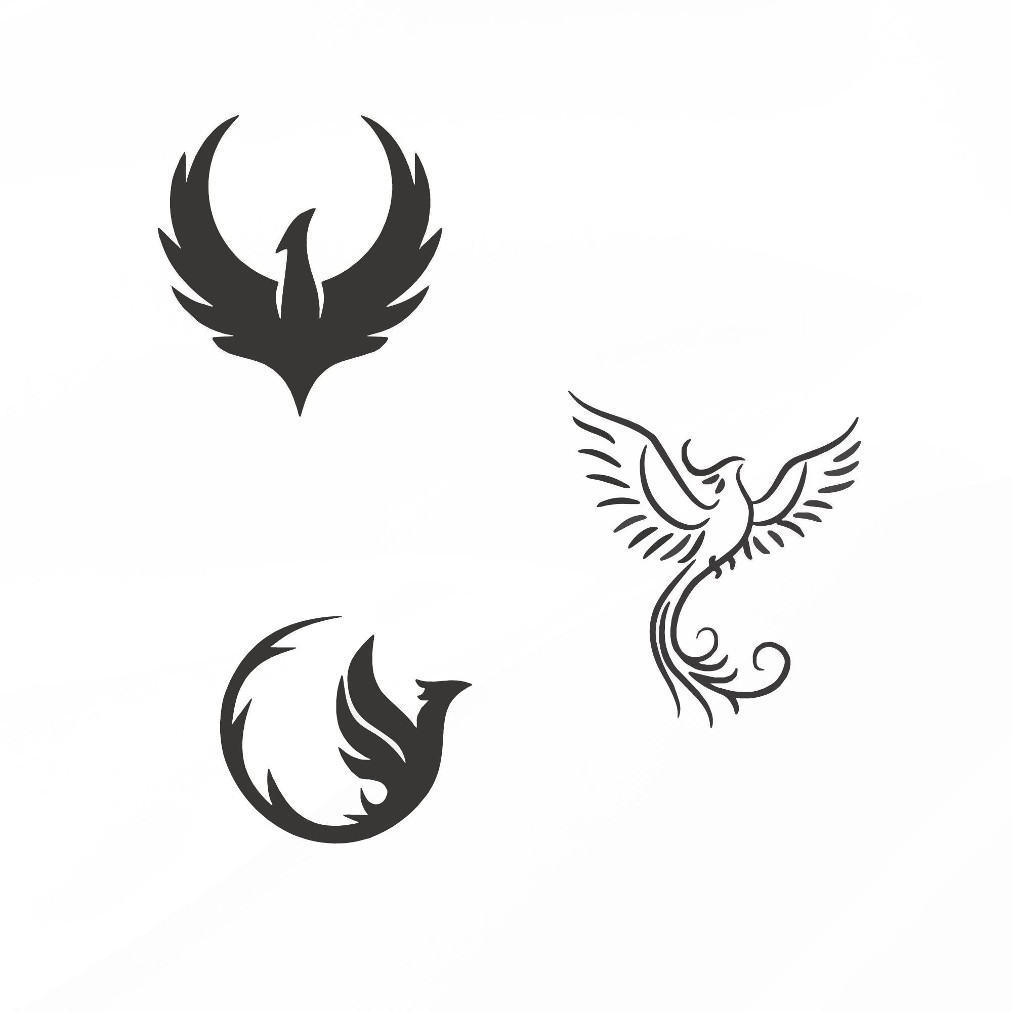 Phoenix Svg Bundle, Phoenix Clipart for Cricut, Phoenix Bird Silhouette ...