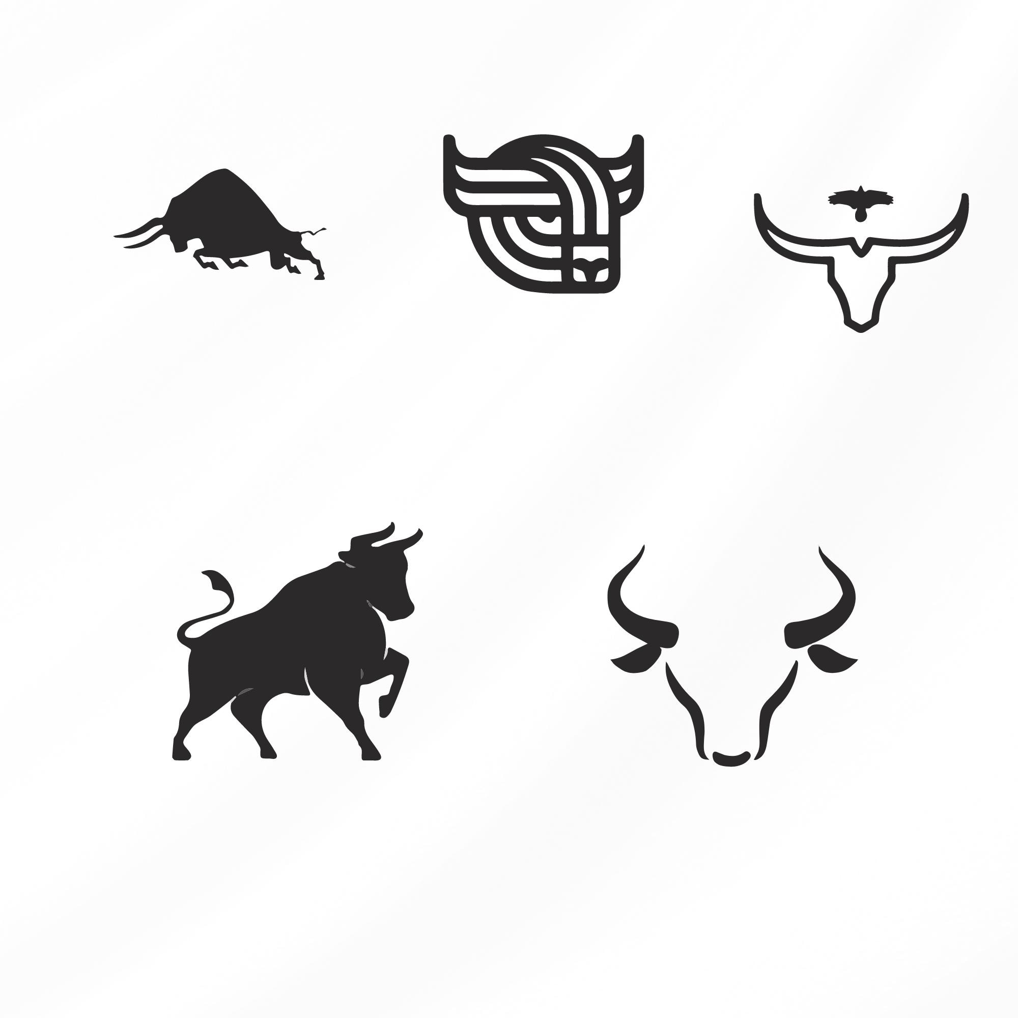 Bull Svg Bundle, Bull Head Clipart for Cricut, Bull Silhouette, Farm ...
