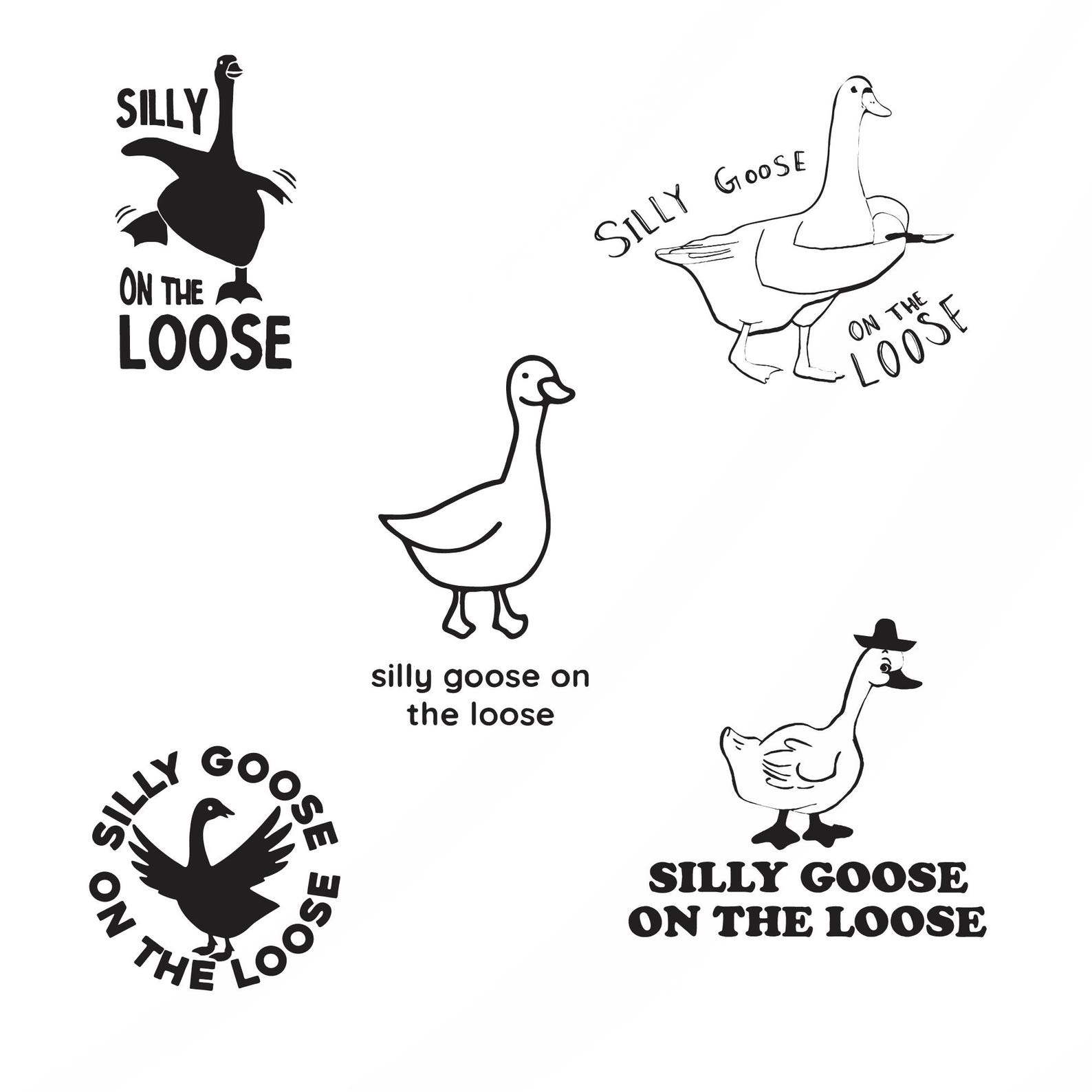 Goose Svg Bundle, Silly Goose Clipart for Cricut, Silly Goose Vector ...