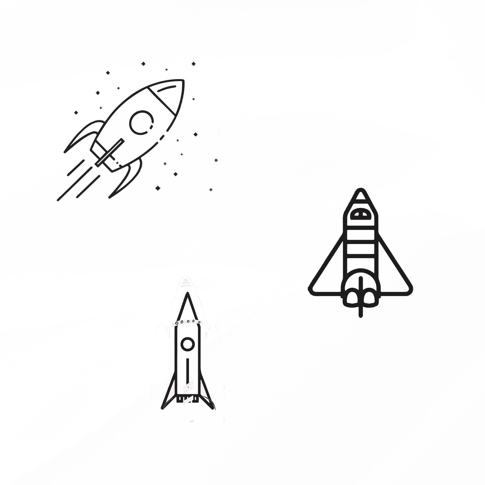 Rocket Svg Bundle, Rocket Clipart for Cricut, Spaceship Vector, Space ...