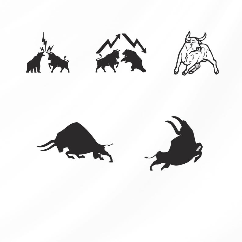 Bull Svg Bundle, Bull Head Clipart for Cricut, Bull Silhouette, Farm ...