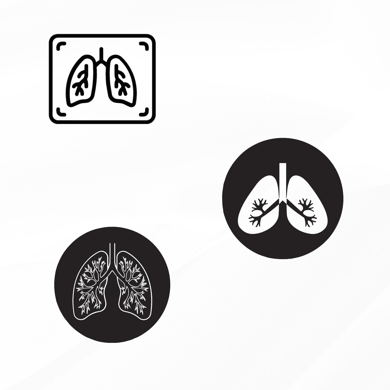 Lungs Svg Bundle, Lungs Clipart for Cricut, Lungs Silhouette, Lung ...