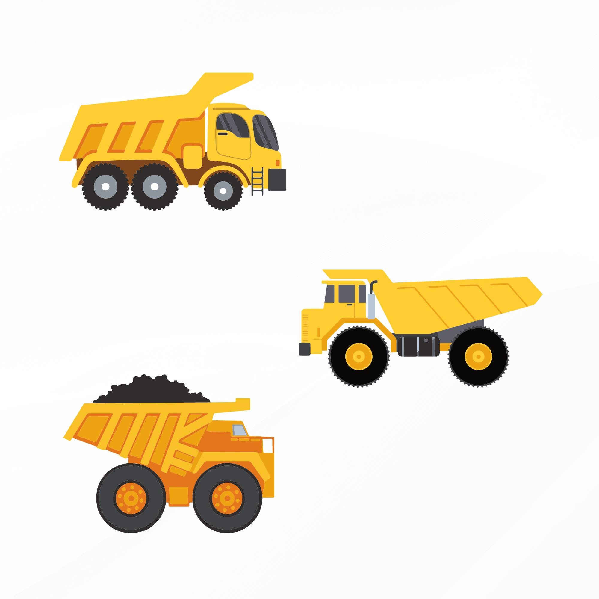 Load Truck Svg Bundle, Construction Vehicle for Cricut, Load Truck ...