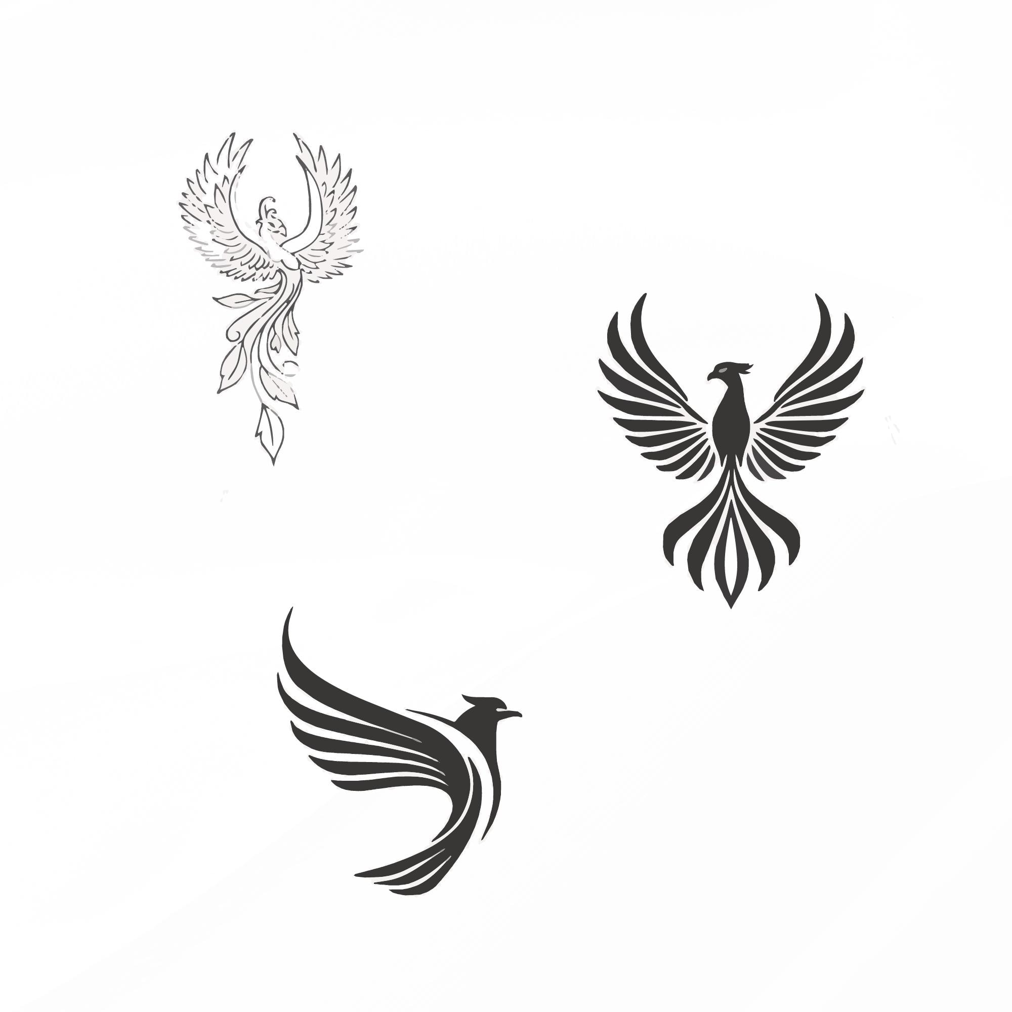 Phoenix Svg Bundle, Phoenix Clipart for Cricut, Phoenix Bird Silhouette ...