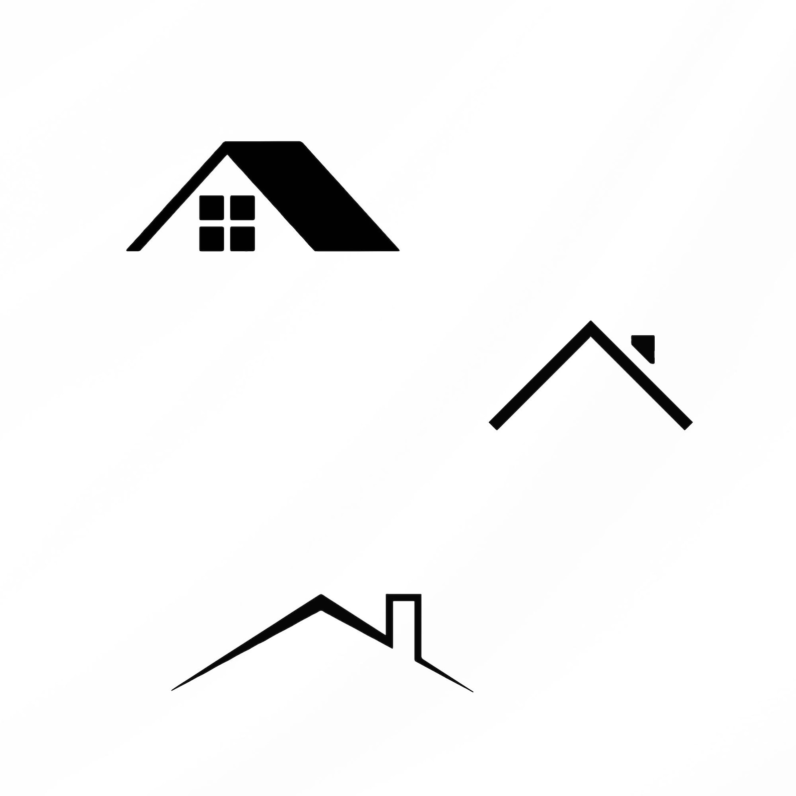 House Roof Svg Bundle, House Roof Clipart for Cricut, Roof Silhouette ...