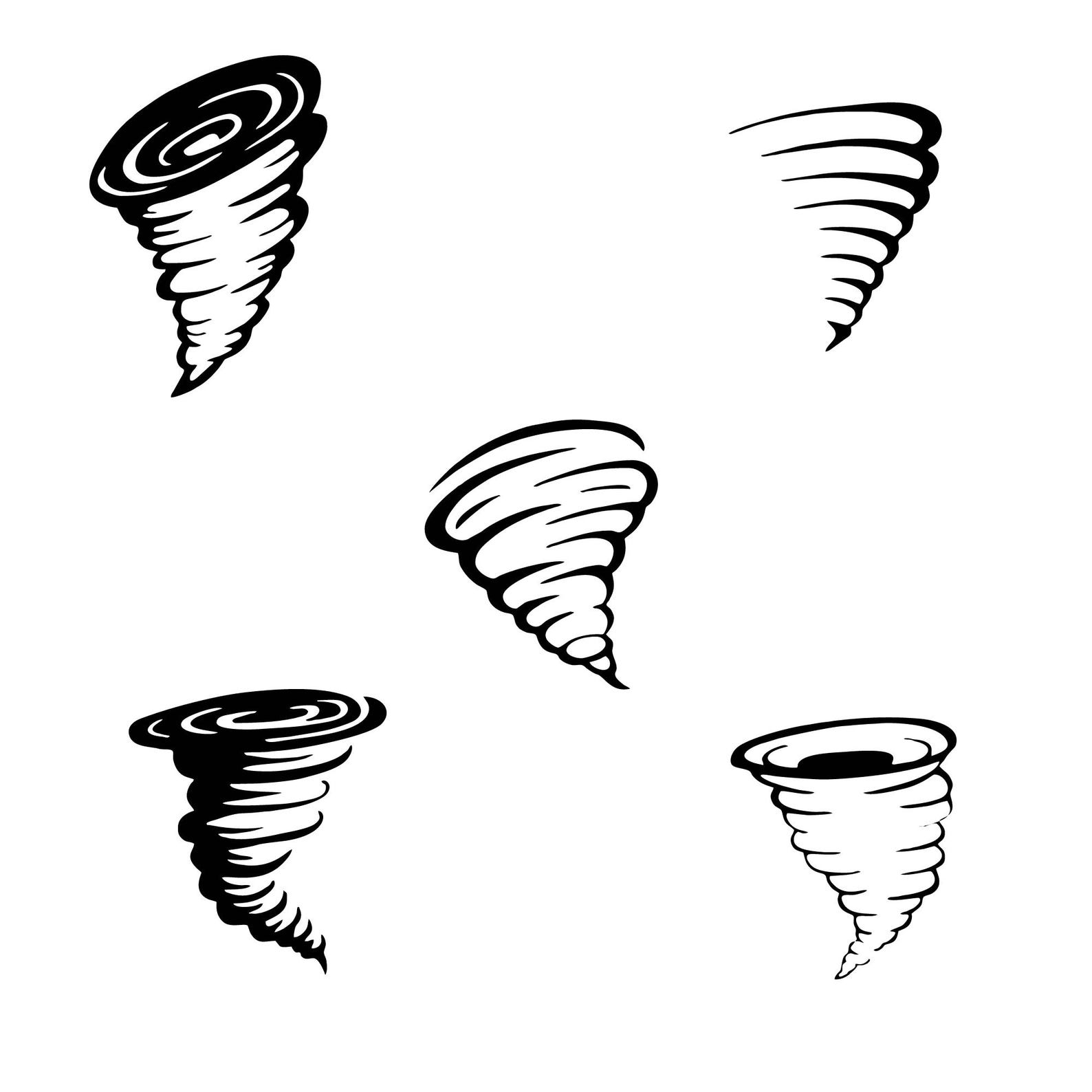Tornado Svg Bundle, Tornado Clipart for Cricut, Strom Silhouette ...