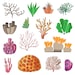 Coral Svg Bundle, Seaweed Clipart, Under the Sea Vector, Underwater ...