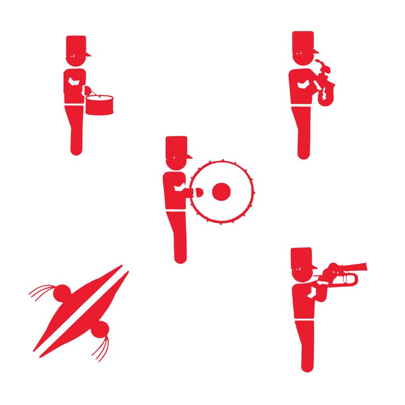 Marching Band Svg Bundle, Marching Band Clipart for Cricut, Band Vector ...