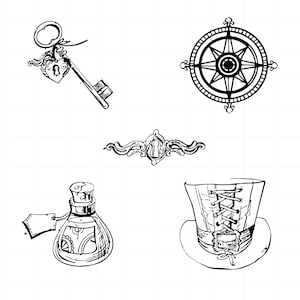 Steampunk Svg Bundle, Gear Clipart for Cricut, Steampunk Silhouette ...