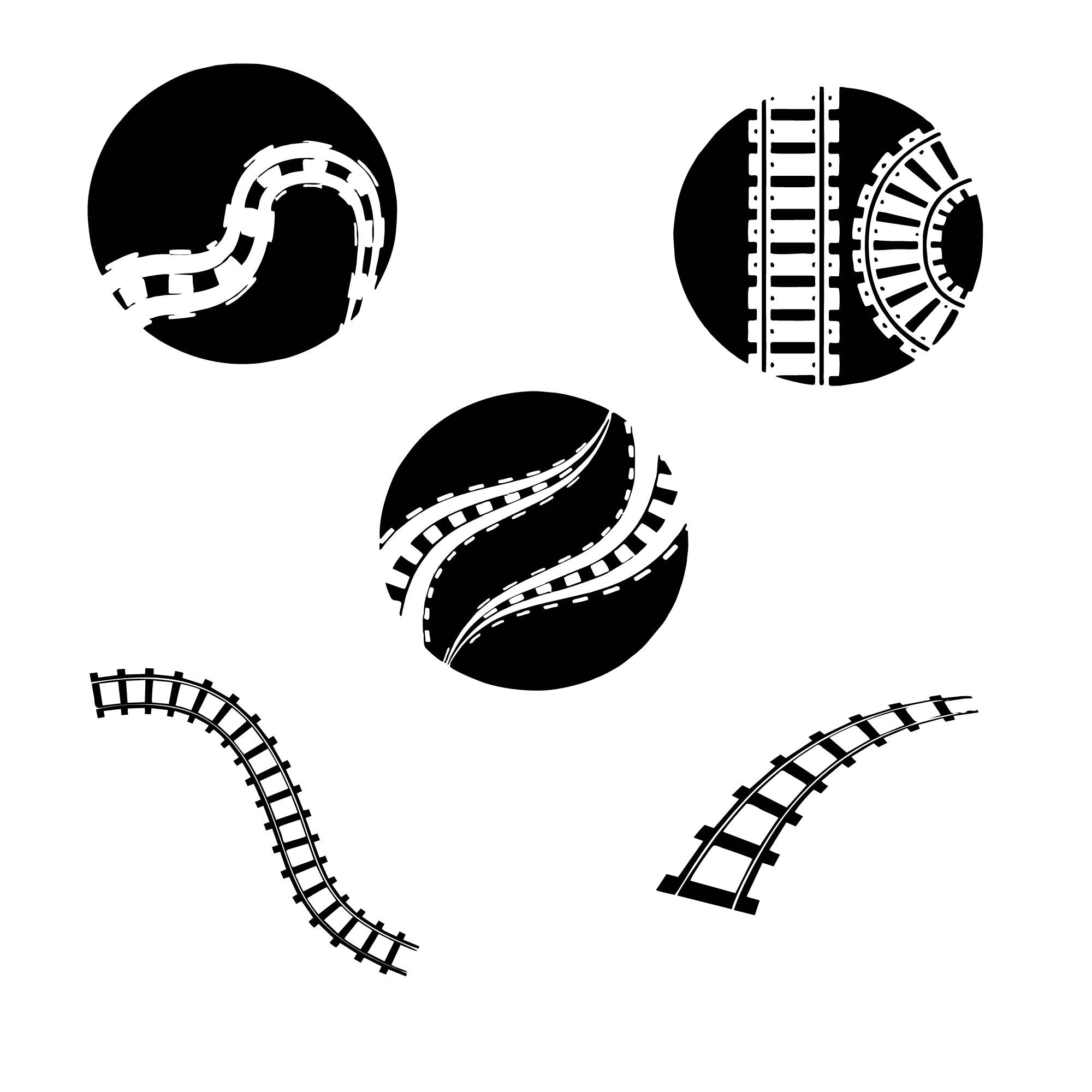 Train Track Svg Bundle, Train Track Clipart for Cricut, Train Track Cut ...