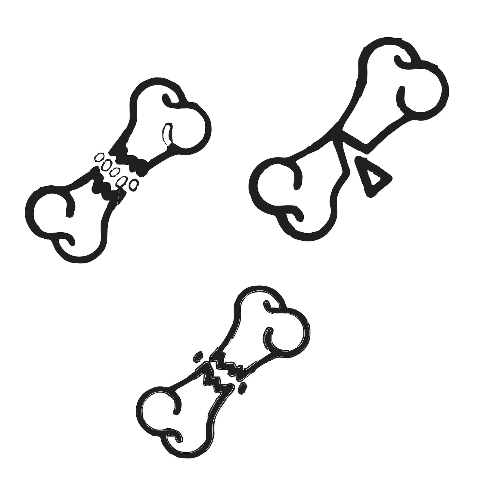 Dog Bone Svg Bundle, Dog Bone Clipart, Bone Vector, Dog Bone Decal, Dog ...