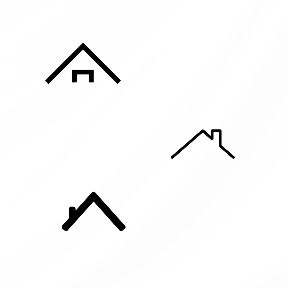 House Roof Svg Bundle, House Roof Clipart for Cricut, Roof Silhouette ...