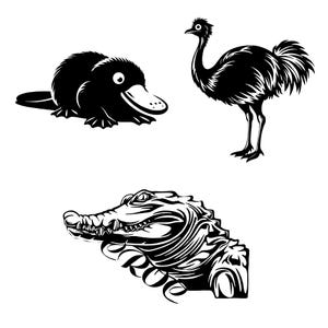 Australian Animals Svg Bundle, Animal Clipart, Australian Animal ...
