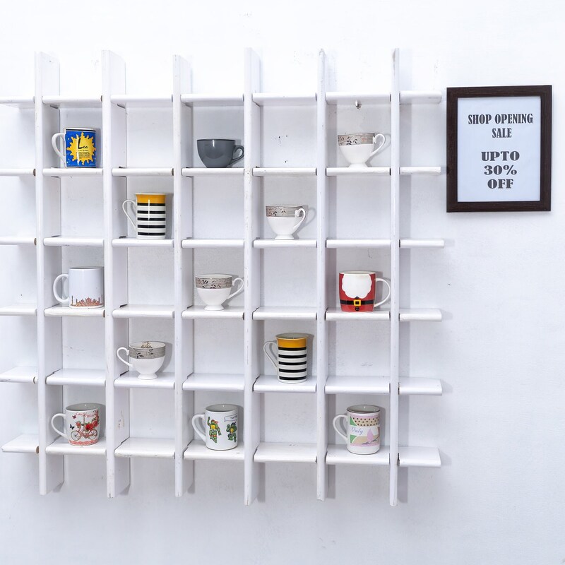 Mug Shelf Display - Etsy