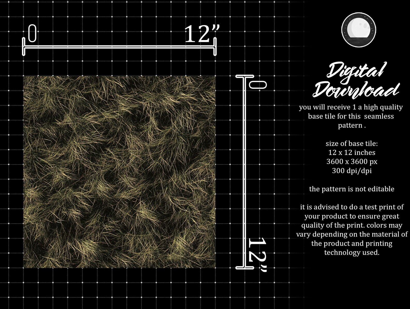 Ghost Grass Camo Seamless Pattern: Hunting Camouflage Digital Print ...