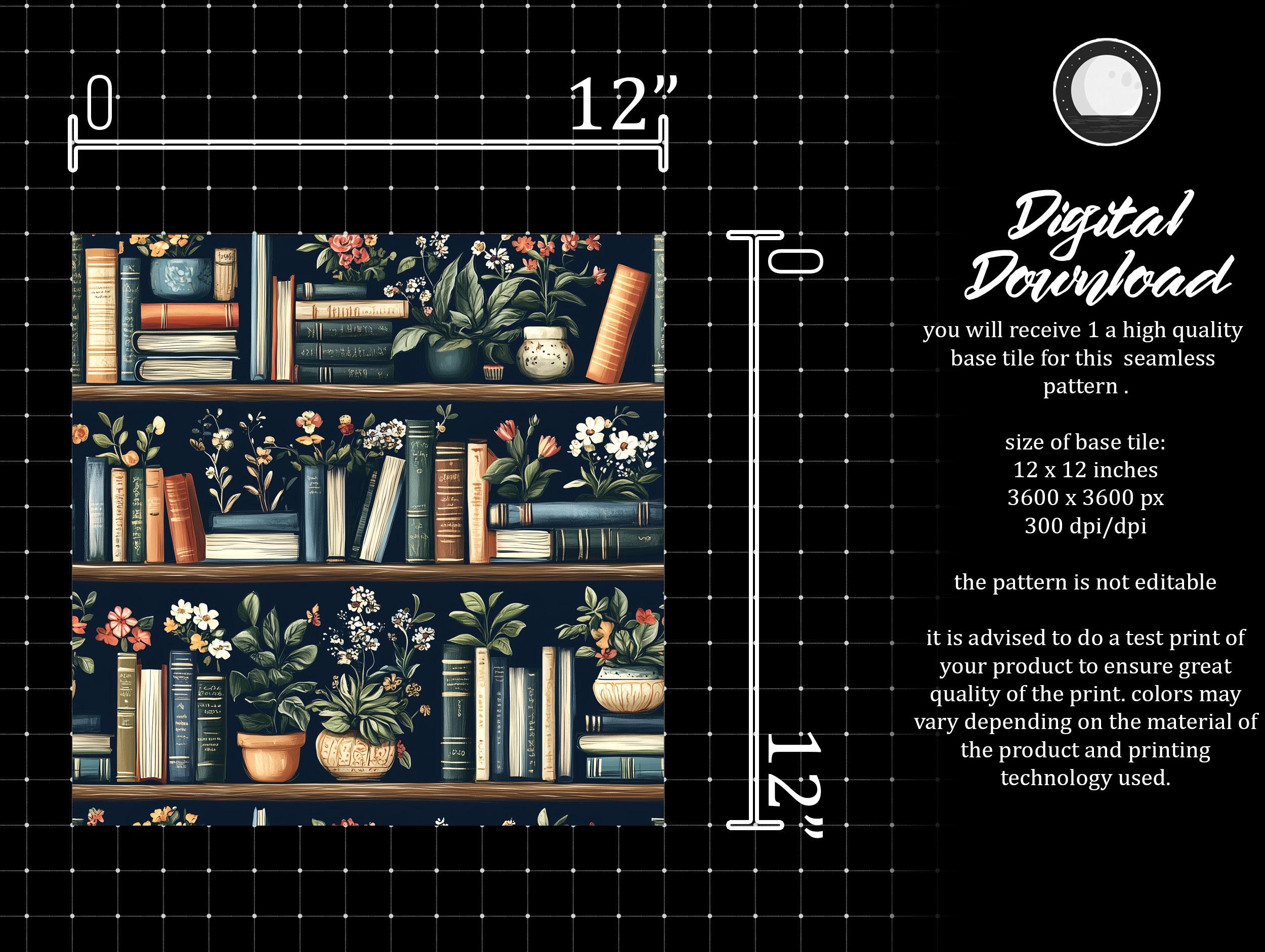 Watercolor Books Library Seamless Pattern | Bookworm Scrapbook Design ...