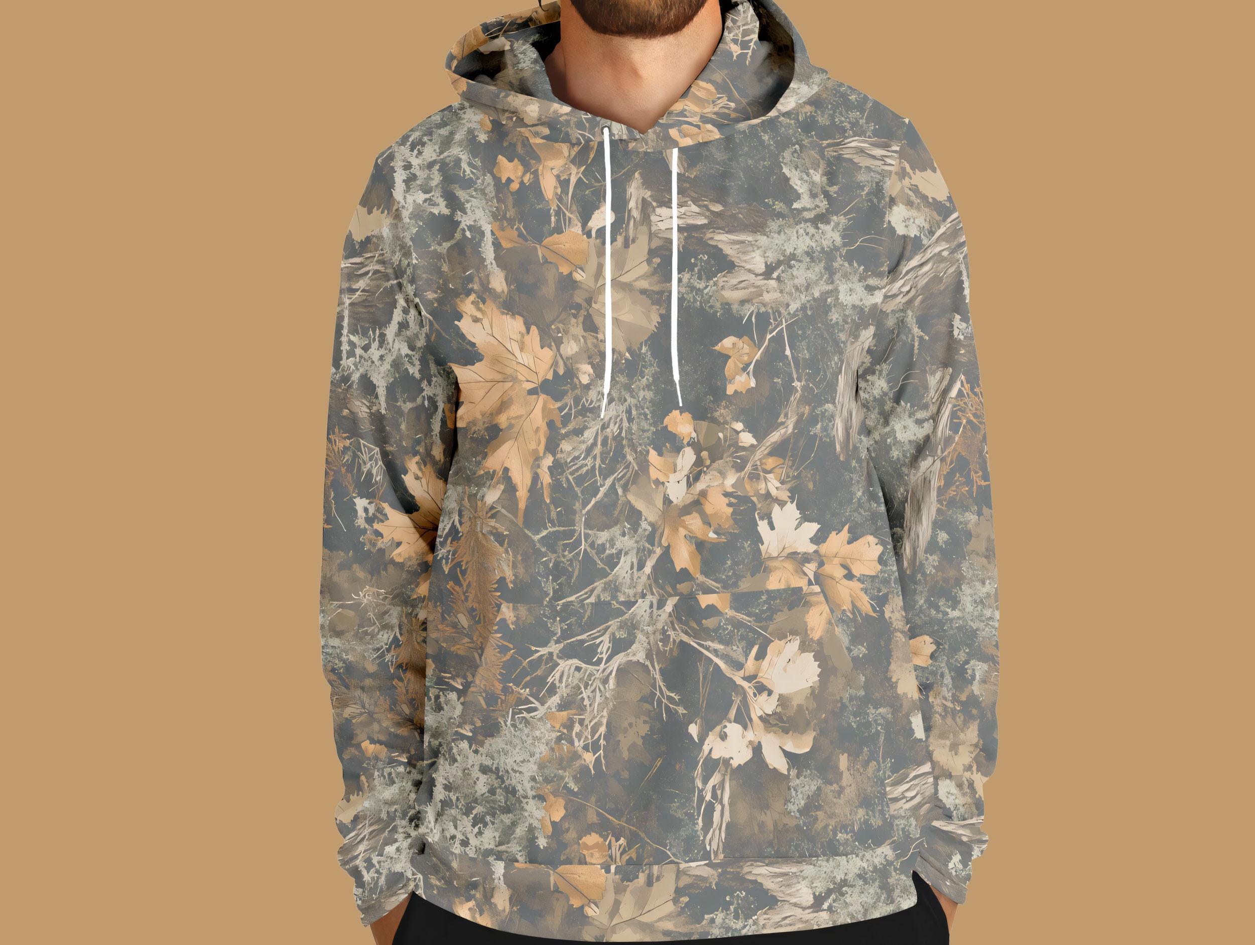 Washed Highlands Camo Seamless Pattern: Rustic Autumn Leaves (digital ...