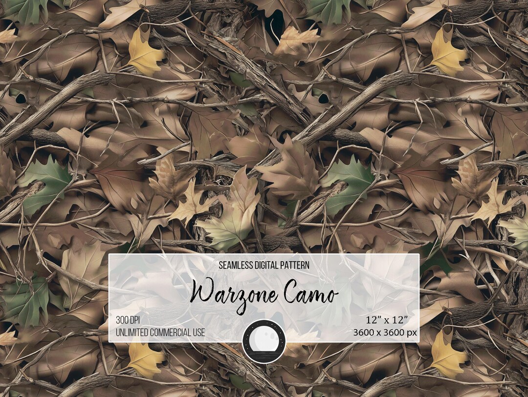 Warzone Camo Seamless Pattern: Tactical Military Print (digital ...