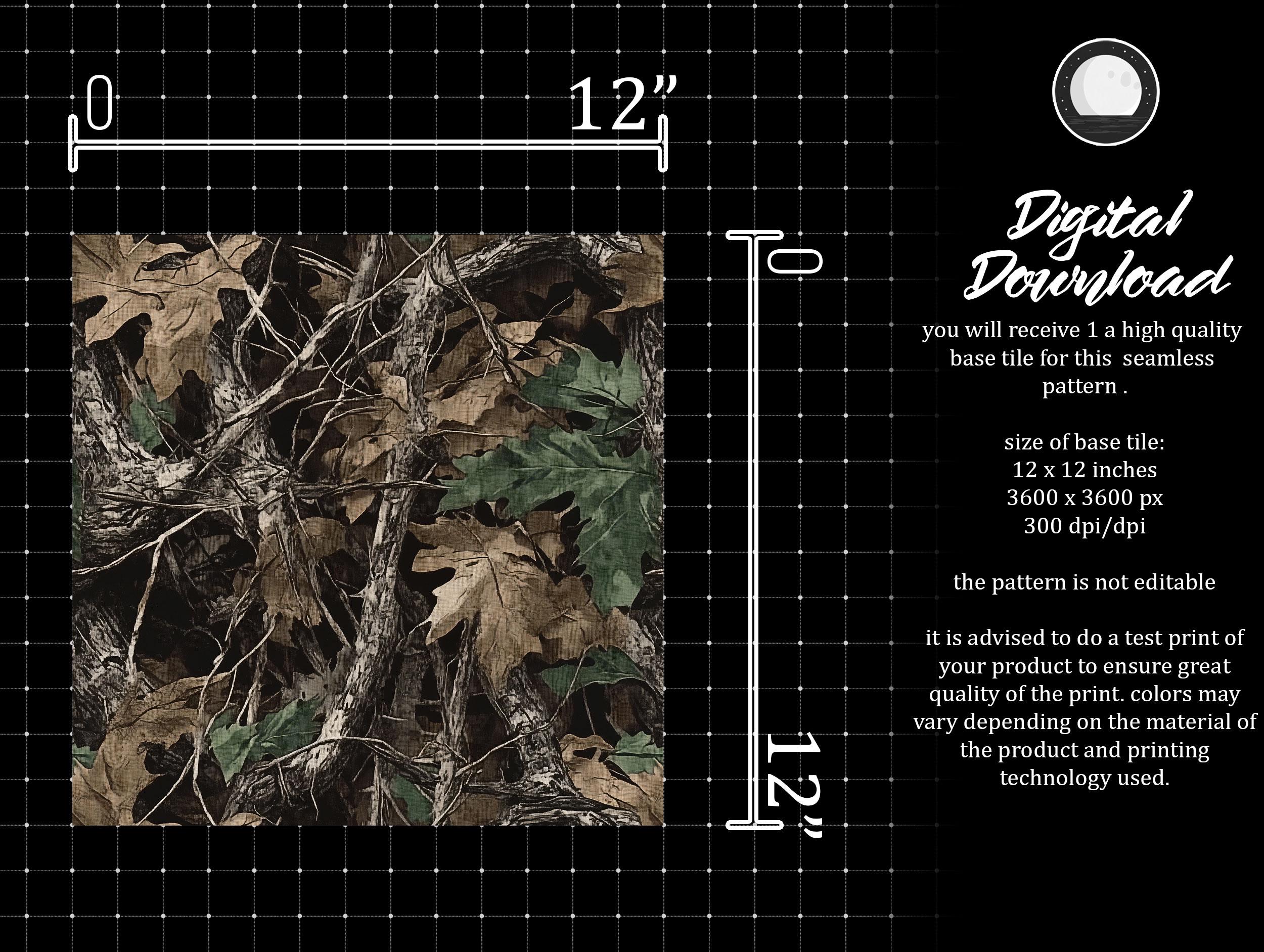 Dense Leaves Camo | Realistic Woodland Camouflage Seamless Pattern ...