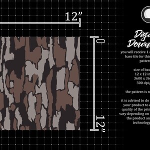 Vintage Treebark Woodland Camo Seamless Pattern | Old-school Bark ...