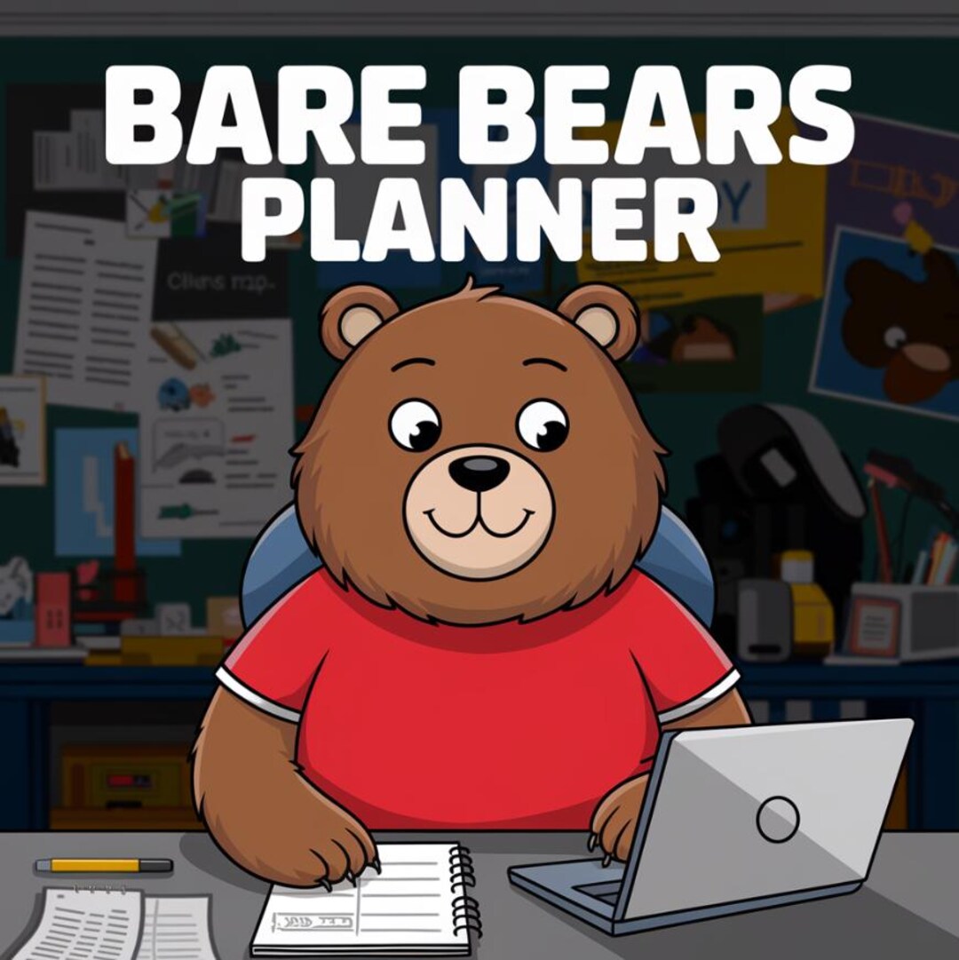 We Bare Bears Planner - Etsy