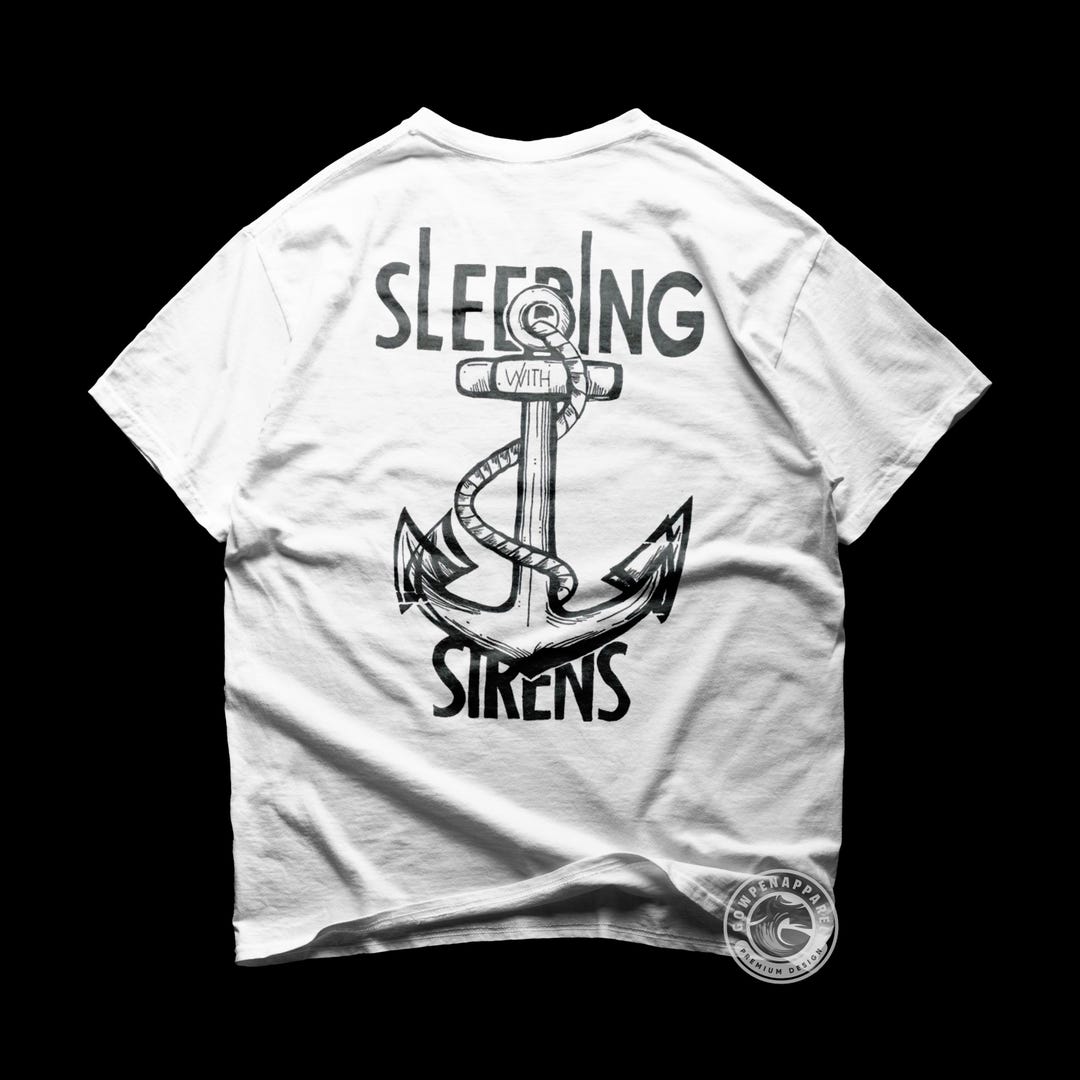 Sleeping With Sirens Back T-shirt Rock-metal Music Kick Me Madness ...