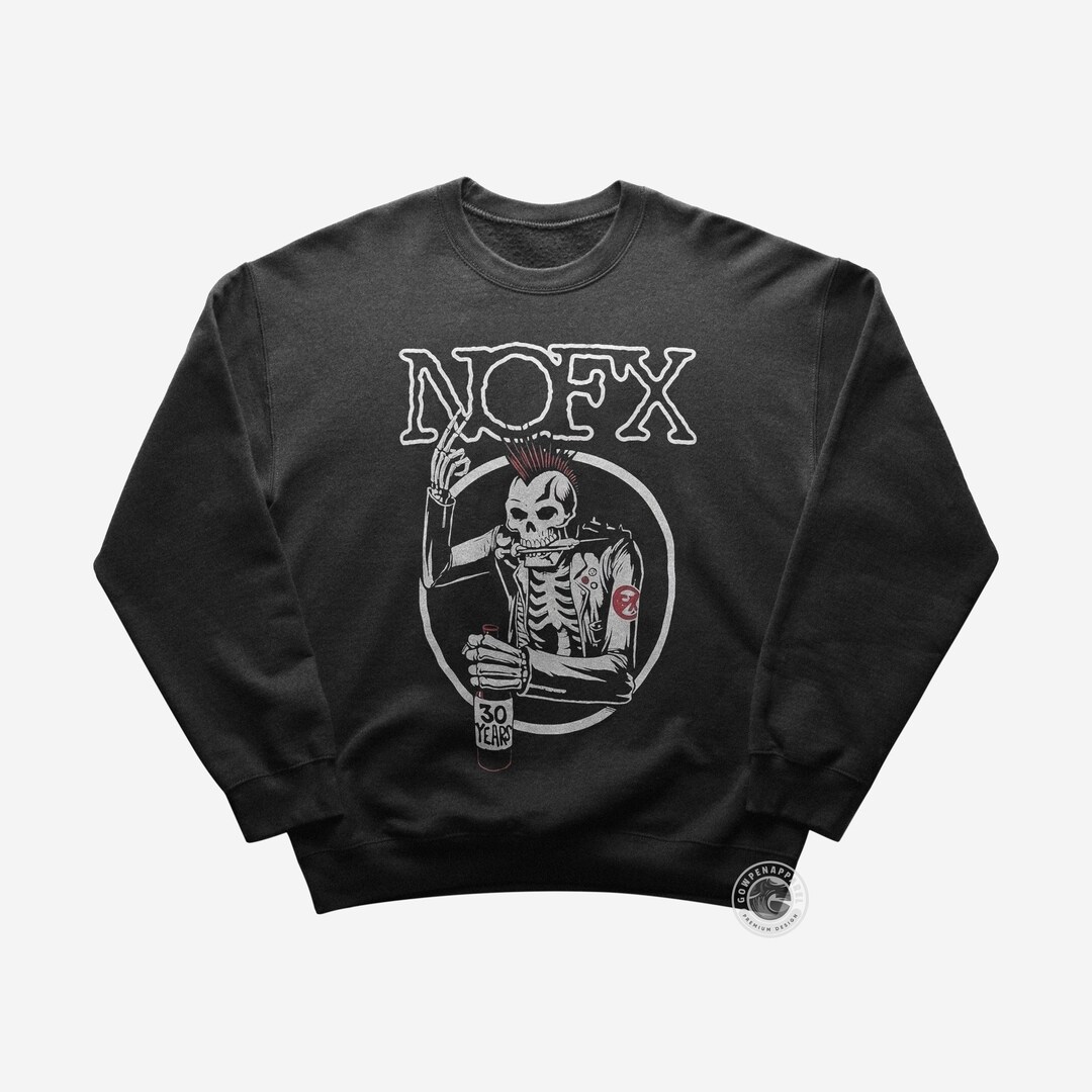 NOFX Sweatshirt Punk-rock Music Sweatshirt Linoleum Don't Call Me White ...