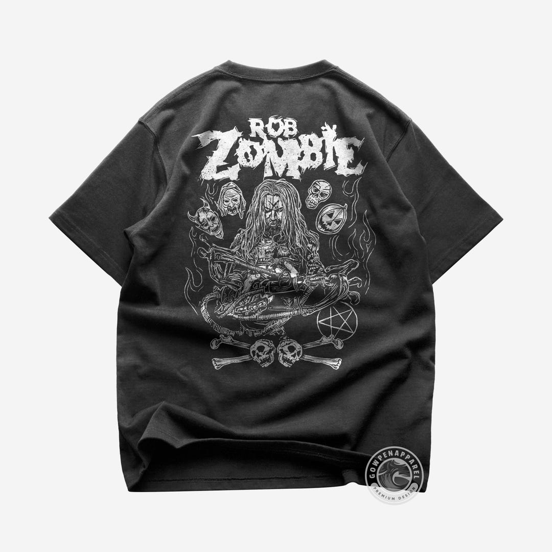 Rob Zombie Back T-shirt Metal Music Shirt Feel so Numb Never Gonna Stop ...
