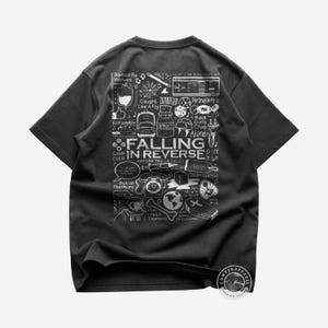 Falling in Reverse Back T-shirt | Rock Music Shirt | Watch the World ...