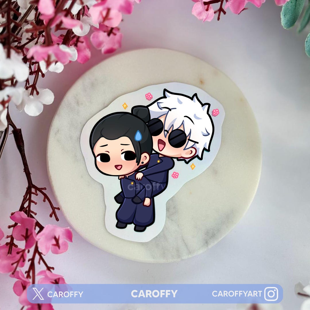 Jujutsu Kaisen Inspired Cute Gojo Satoru & Getou Suguru Holographic ...